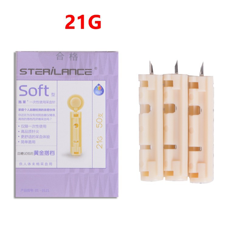 Pen Bekam Silver High quality blood lancet + 21G Kotak Jarum Bekam ...