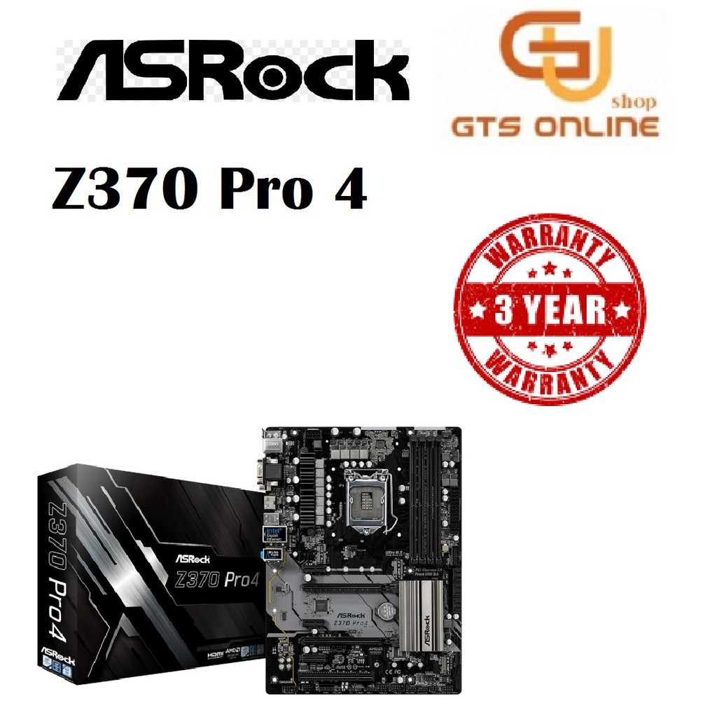 ASROCK Z370 Pro 4 Motherboard (Support 8th Gen Processor) | Shopee Malaysia