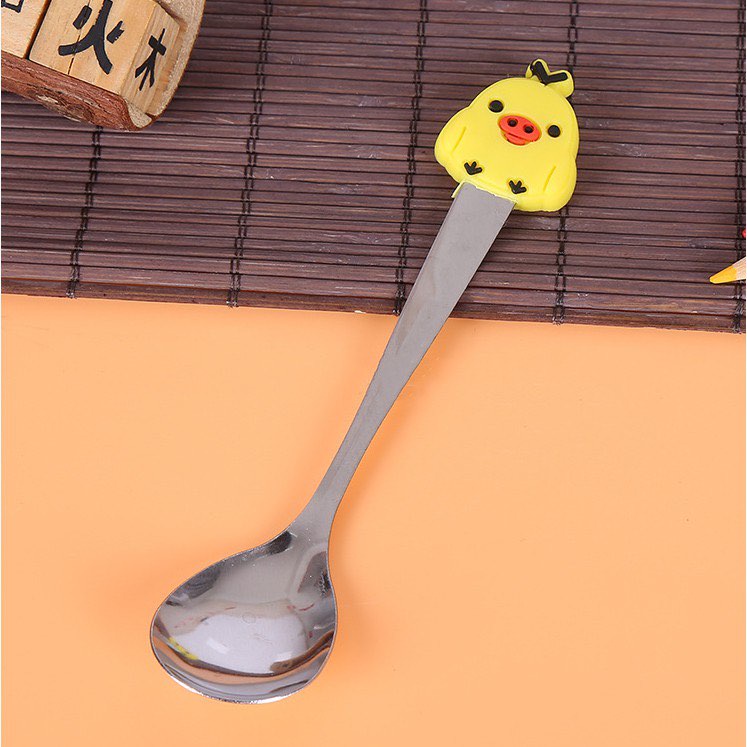Cute Cartoon Stainless Steel Spoon Character Cup Spoon Door Gift Hadiah ...