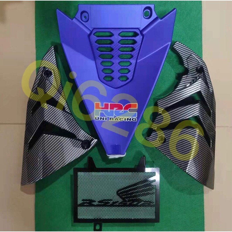 🇲🇾🛵RS150 V1/V2 set Package 3 in 1🔥SIDE ENGINE COVER CARBON+Engine cover ...
