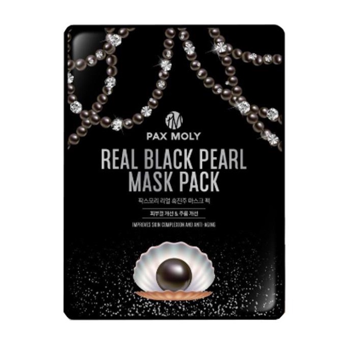 [Exp 1/25] Paxmoly Real Black Pearl Mask Pack (1's) | Shopee Malaysia