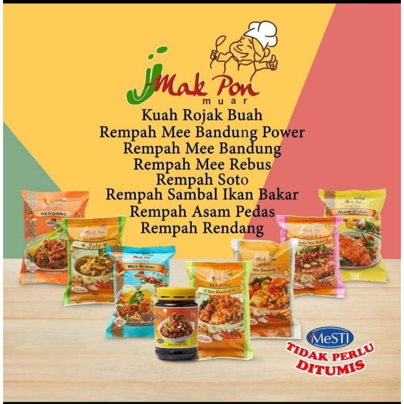 JJ MAK PON MUAR 🔥 PES REMPAH MEE BANDUNG / REMPAH SOTO / REMPAH ASAM ...