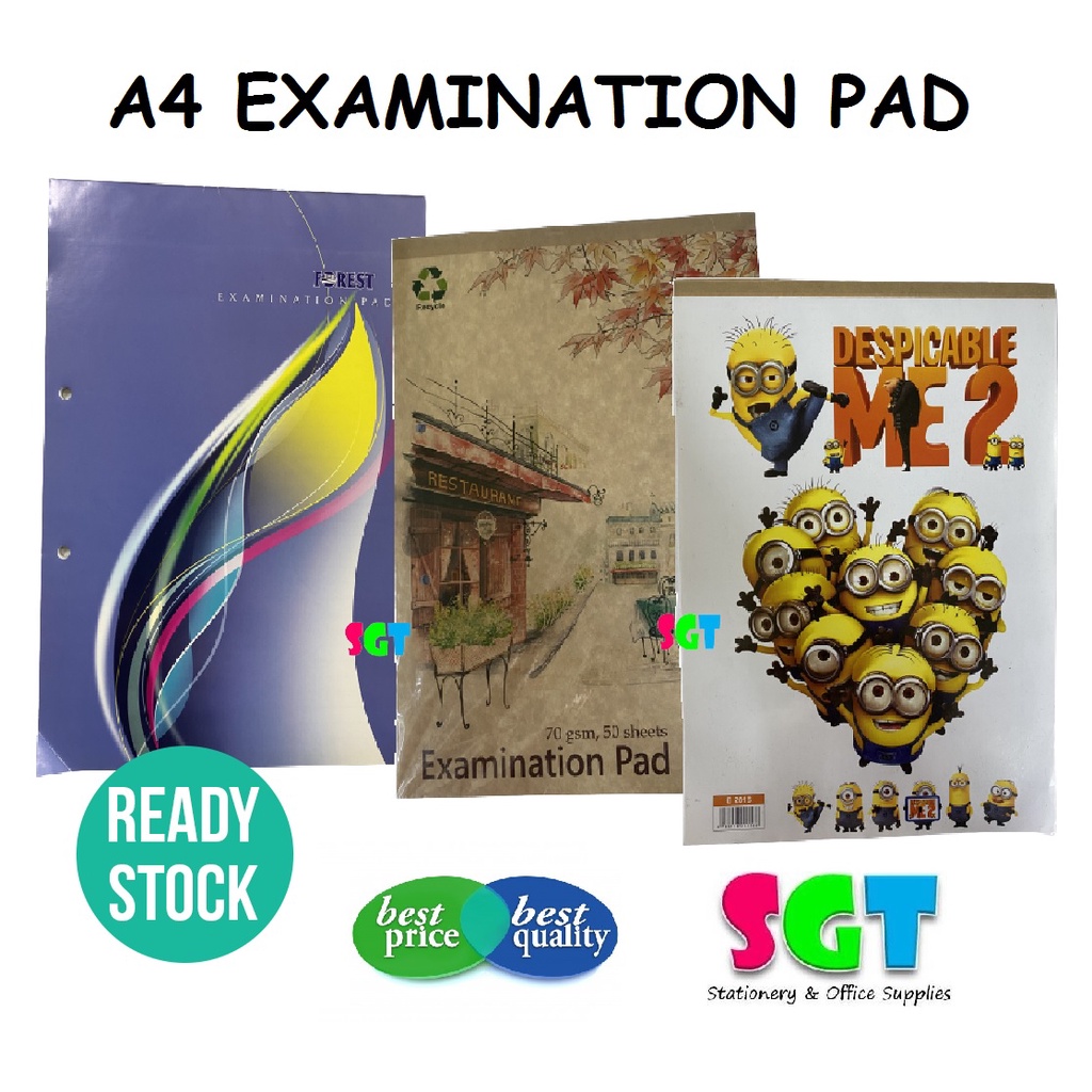Examination Pad 70gsm 50 Sheets( A4 Size ) | Shopee Malaysia