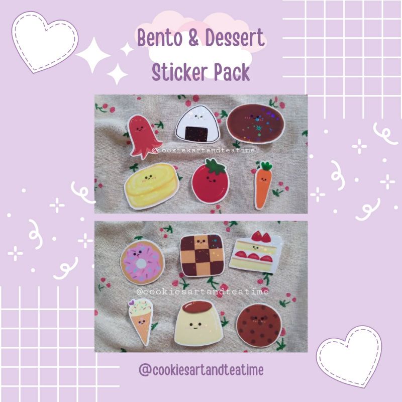 Bento & Dessert Sticker Pack | Shopee Malaysia