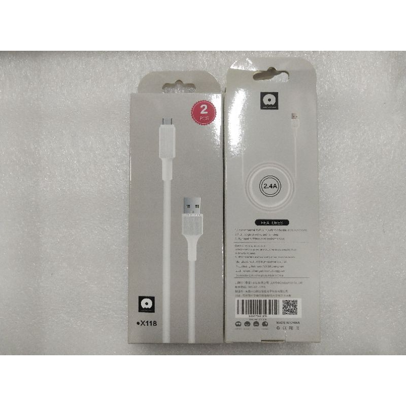 WUW X118 2.4A Fast Charging Cable Micro Usb (2 pcs cable) | Shopee Malaysia