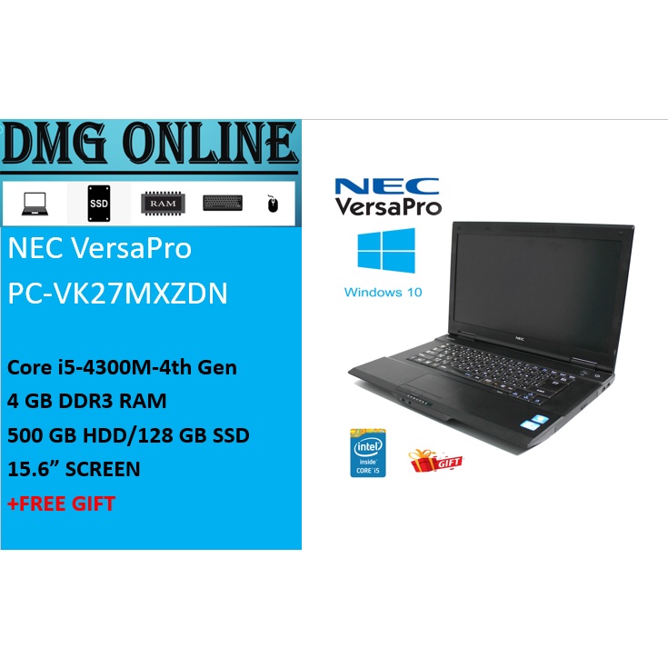 GAMING NEC LAPTOP VersaPro i5-4th Gen 120SSD/240SSD/480SSD (Recon ...