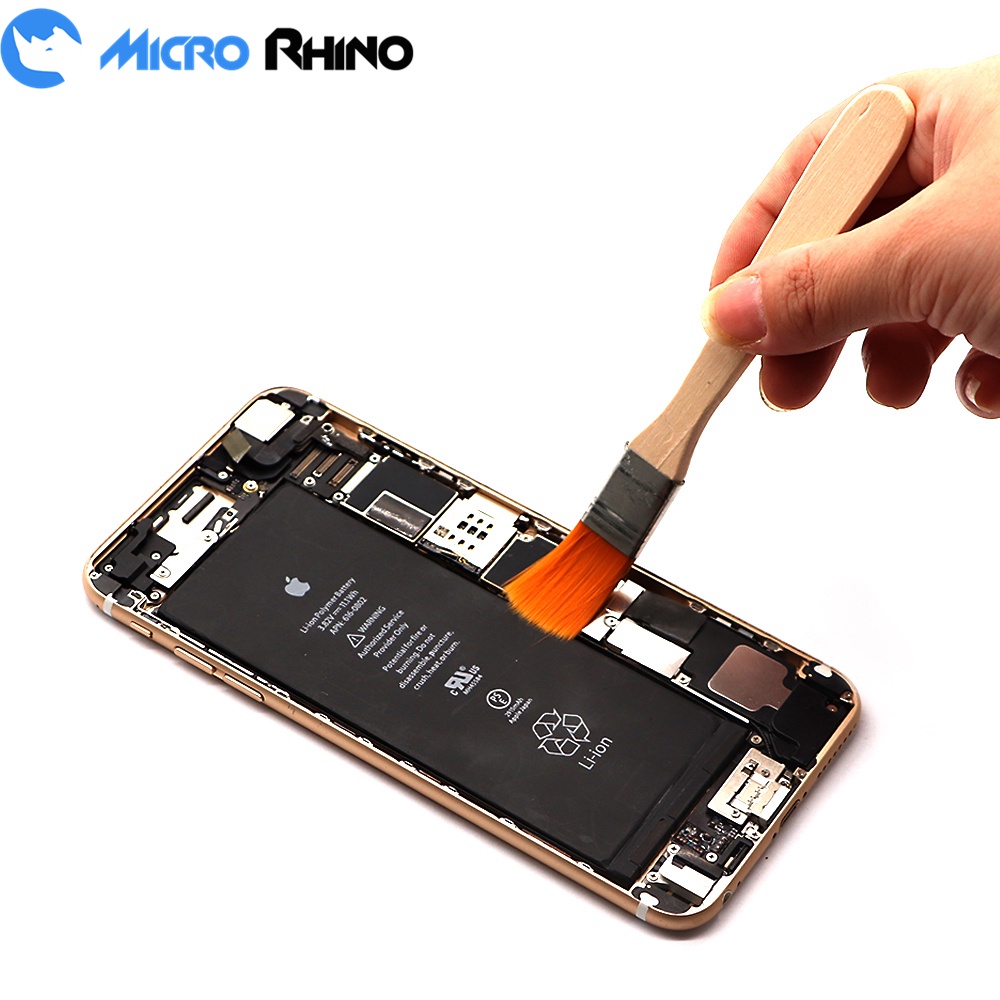 PCB Dust Clean BGA Solder Flux Paste Brush With Wooden Handle Reballing ...