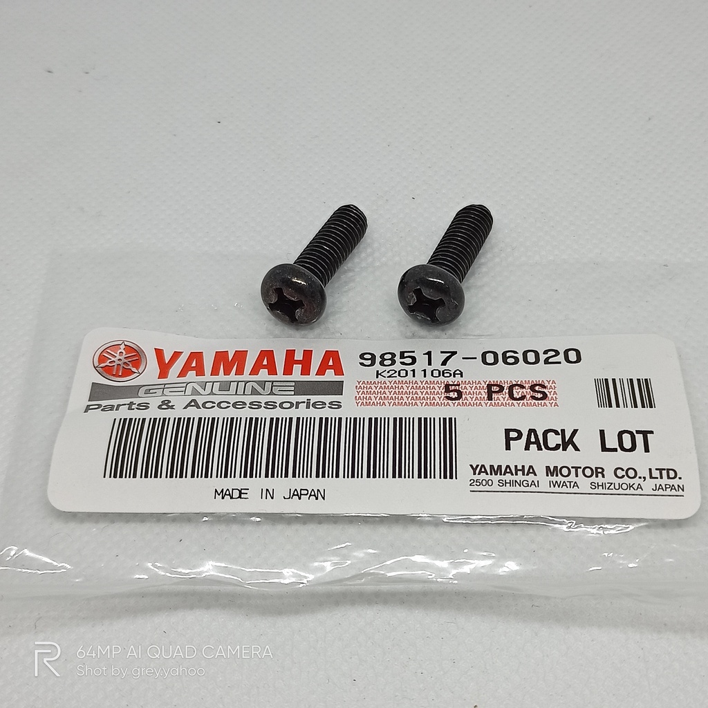 Yamaha Y125 Skru Cover Pump 2T Original Japan (98507-06020@98517-06020 ...