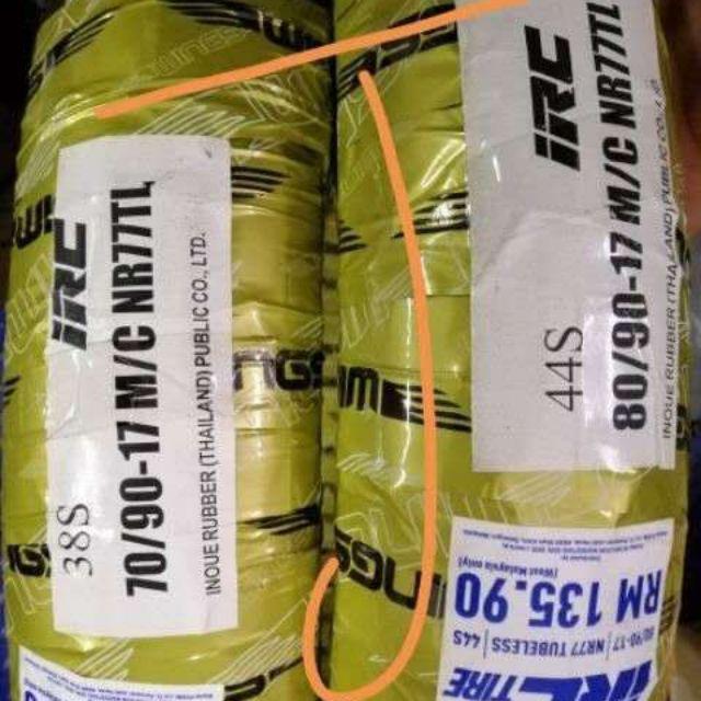 IRC WINGS NR77 80/90*17 TL TUBELESS TYRE - 1SET | Shopee Malaysia