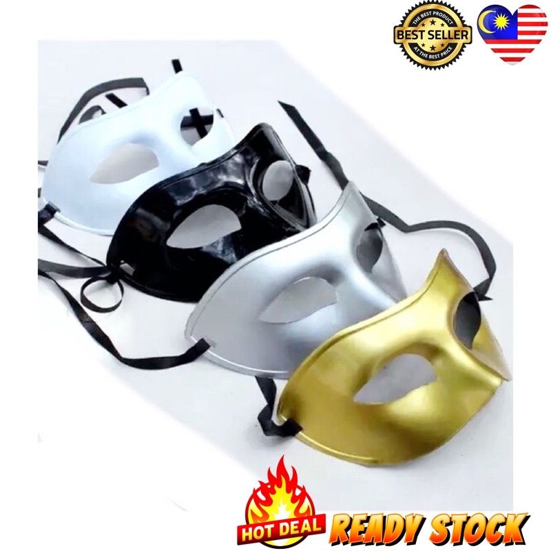 Plain Masquerade Party Mask for Men | Shopee Malaysia