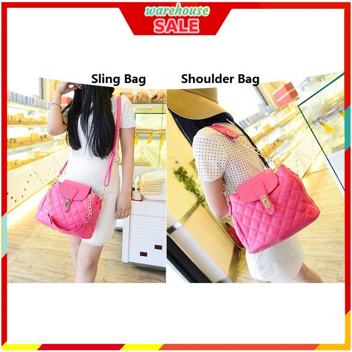 🔥Multi Compartment Handbag Korea Style Bag Casual Beg Sling Begs Tote ...