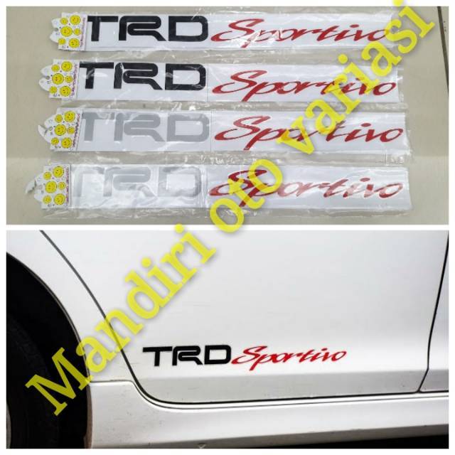 Toyota TRD SPORTIVO CAR DOOR BODY STICKER STICKER CUTTING CAR ...