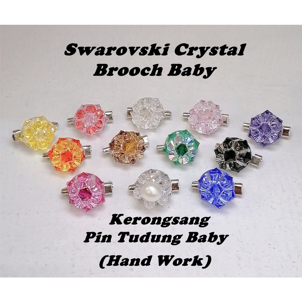 📣New Arrivals📣 Swarovski Crystal Brooch Baby (Kerongsang Pin Tudung ...