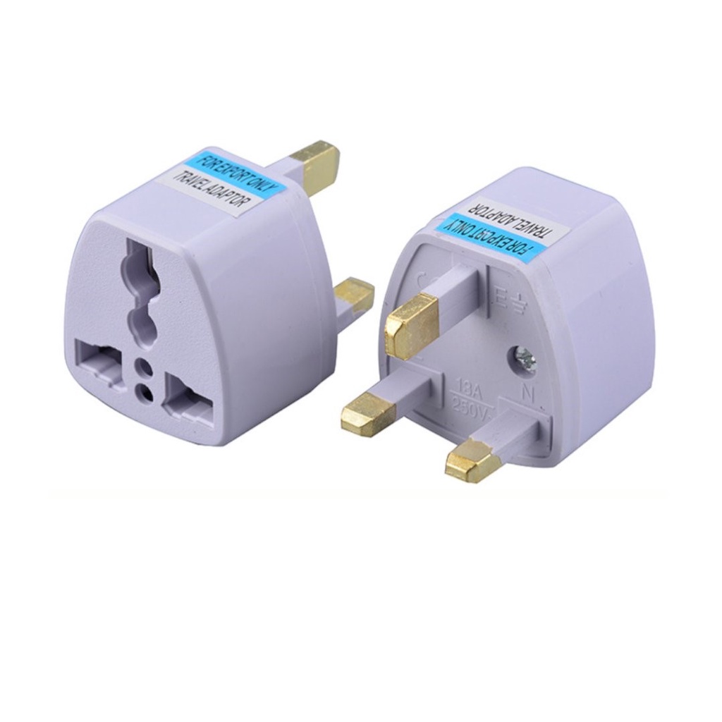 Universal UK 3 Pin Travel Plug Socket Adapter Converter for Oversea ...