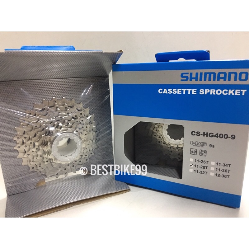 Shimano CS 9 speed HG400 HG200 11-28T 11-32T 11-36T Cassette MTB ...