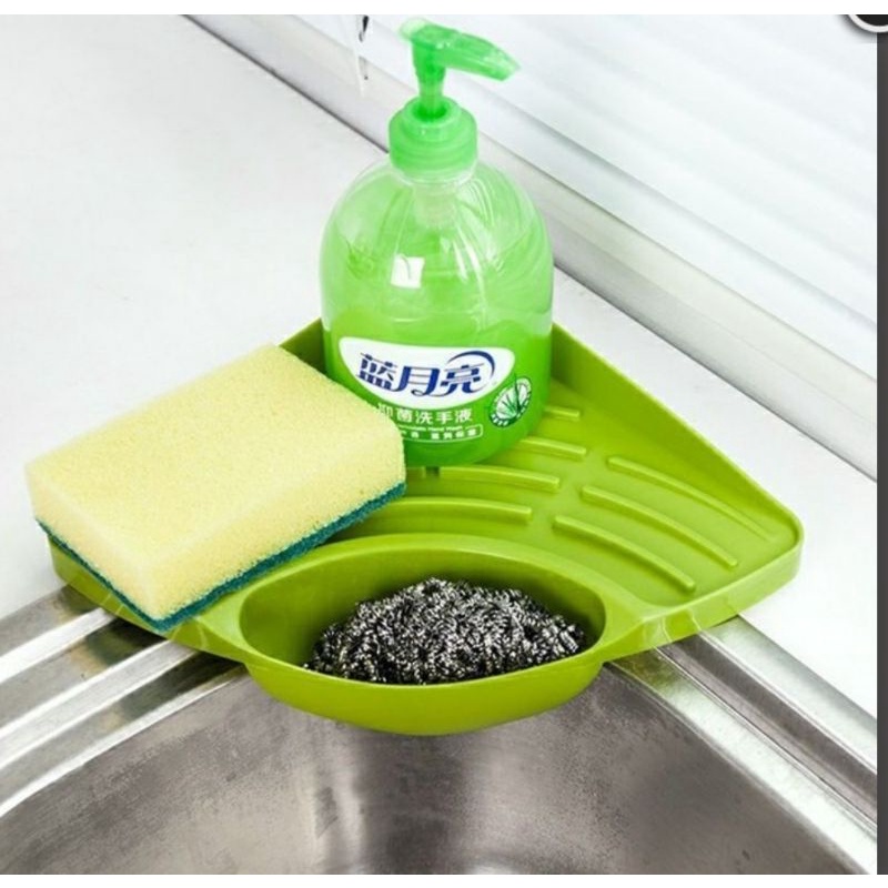 TRIANGLE KITCHEN TRAY SOAP TEMPAT LETAK PERKAKAS BASUH PINGGAN BRUSH ...