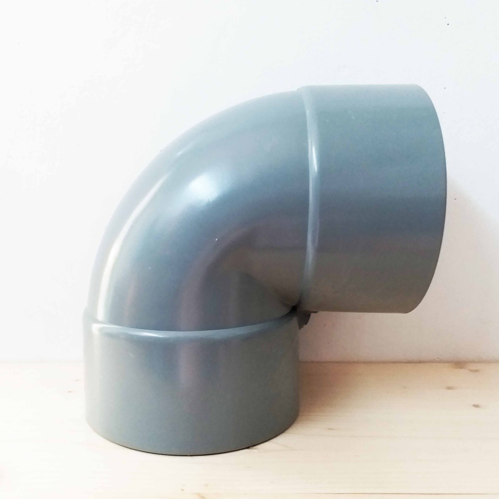 PVC PIPE FITTING ELBOW GREY PVC 90-DEGREE ELBOW 4" ( 100MM ) BULK ...