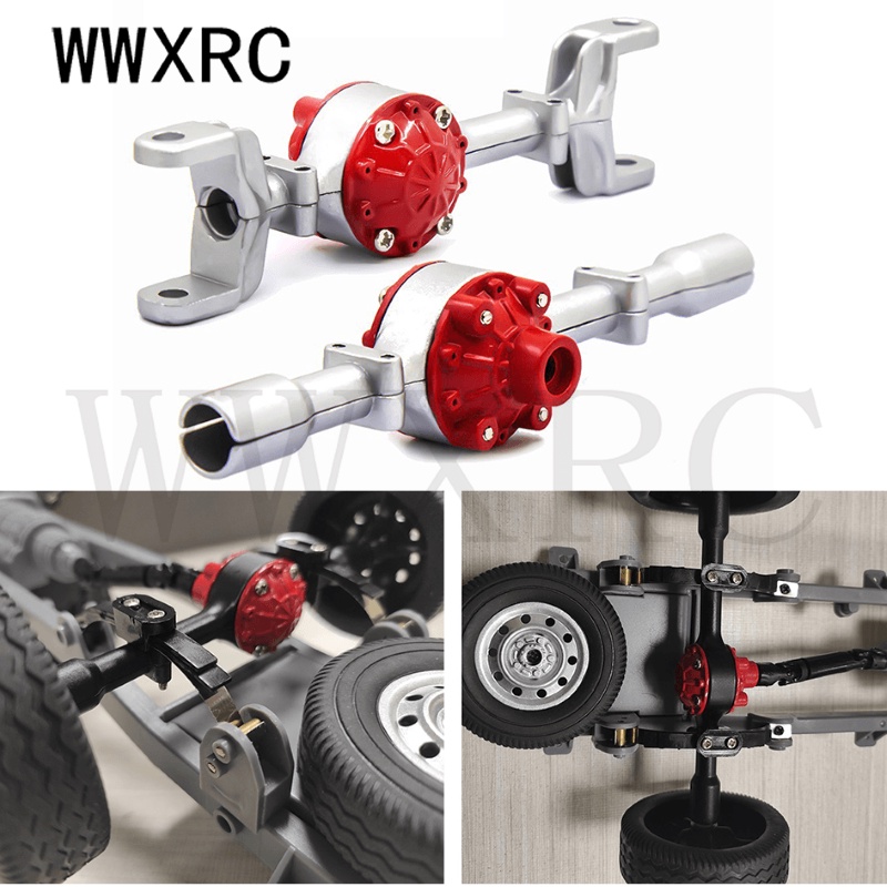 WPL D12 Remote Control Car Military Truck Metal Front and Rear Axle ...