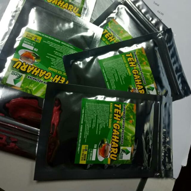 TEH GAHARU , 100% ASLI DAUN GAHARU, 1 PEKET/10 UNCANG. | Shopee Malaysia