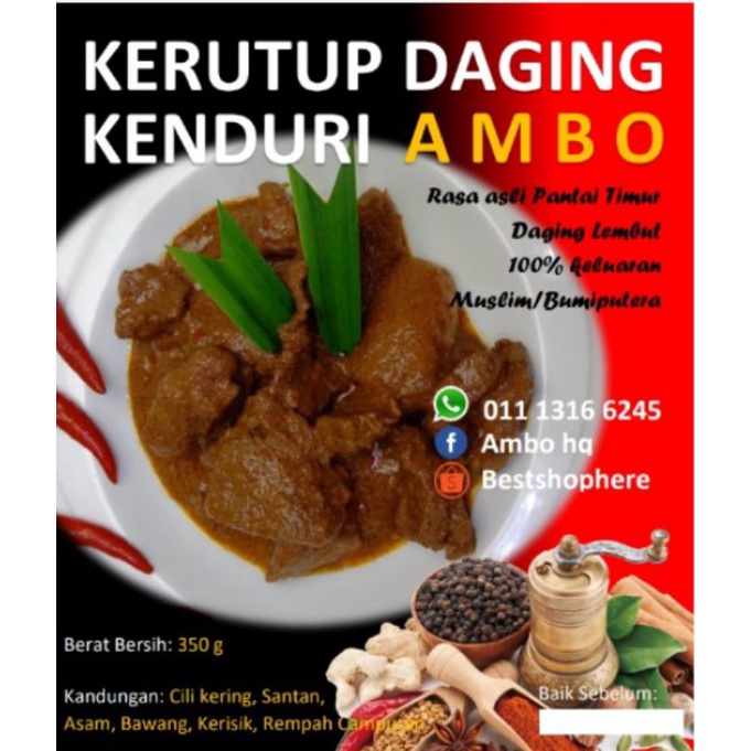 Kerutup Daging Kenduri/Kerutuk daging kenduri/ daging kerutup | Shopee ...