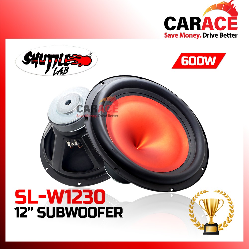 SHUTTLE LAB SL-W1230 | 12 Inch Subwoofer | 12" Subwoofer 600W | Car ...
