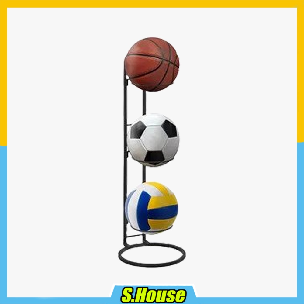 Ball Storage Rack Basketball Indoor Living Room School Rak Simpanan ...