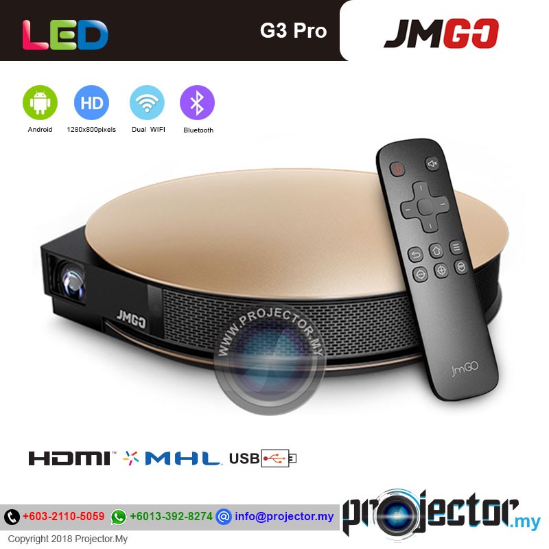 JmGO G3 Pro Smart Android Portable Home Theater Projector | Shopee Malaysia