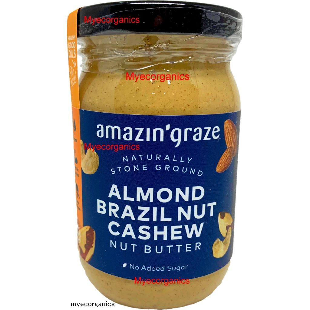 Amazin'Graze ABC Butter Almond Brazil Nut Cashew 180gm | Shopee Malaysia