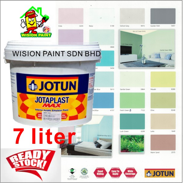 7L JOTUN JOTAPLAST MAX INTERIOR ACRYLIC EMULSION PAINT GOOD HIDING ...