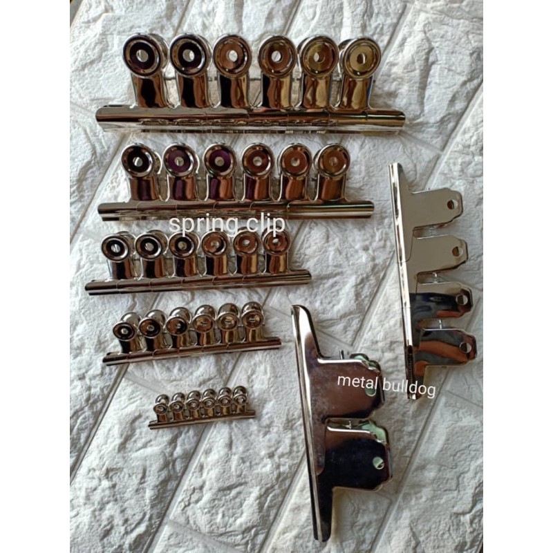 Metal spring paper clip ( round / bulldog ) | Shopee Malaysia