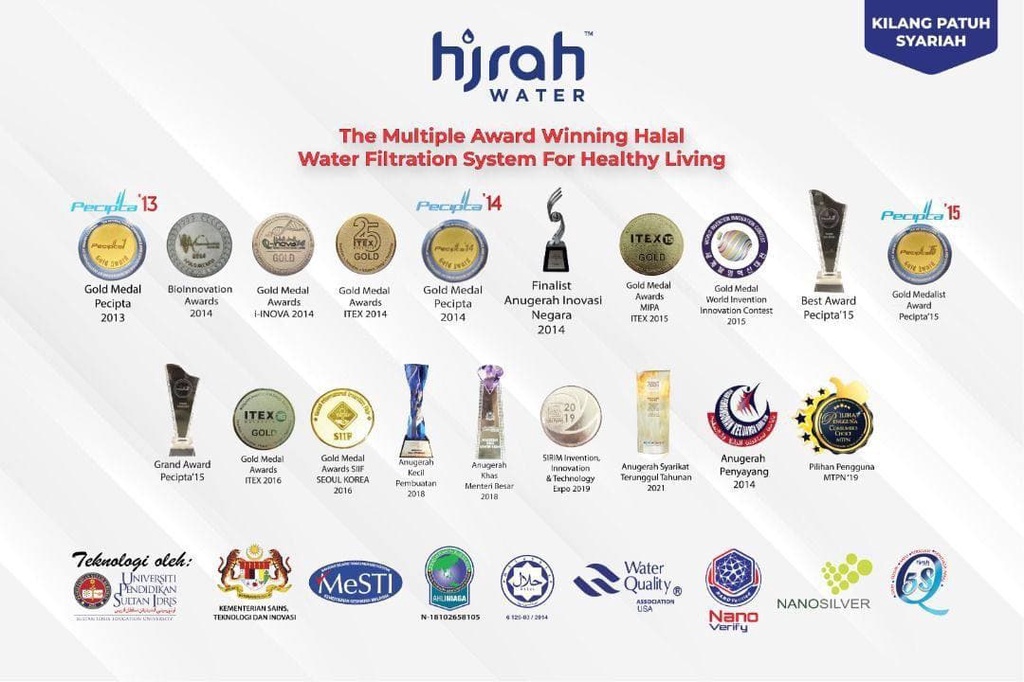 Hijrah Water Syaa Premium Halal Penapis Air Penapis Air Water Dispenser ...
