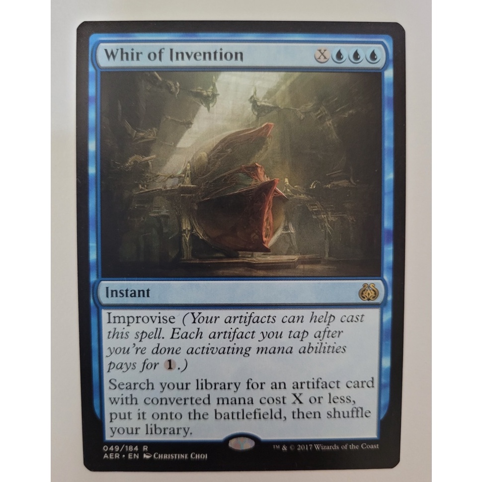 MTG Magic the gathering Whir of Invention Aether Revolt Rare | Shopee ...