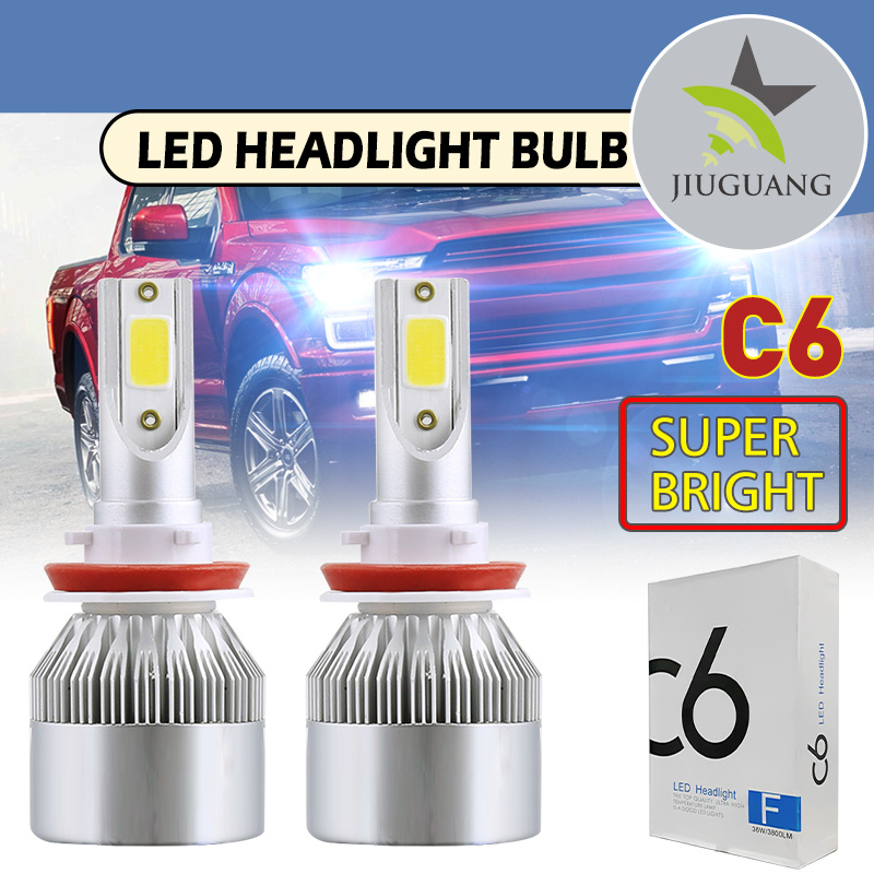 JIUGUANG C6 H1 H3 Led Headlight Bulbs H7 LED Car Lights H4 880 H11 HB3 9005 HB4 9006 H13 6000K ...