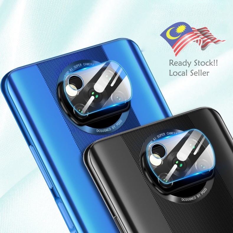 Xiaomi Mi 10T Pro Poco M3 Full HD Clear Camera Lens Protector Tempered ...