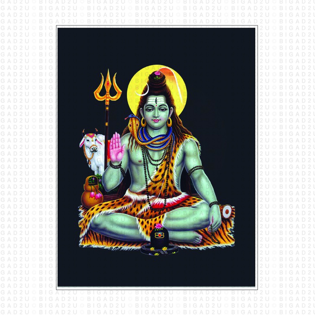 UV Laminated Lord Shiva Poster A1 Size 594mmx841mm | Shopee Malaysia