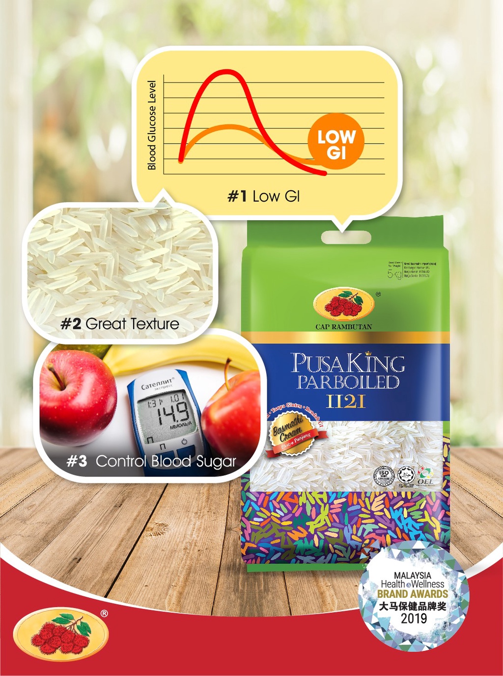 ROYALE BASMATHI CAP RAMBUTAN PUSA KING 1121 2KG | Shopee Malaysia