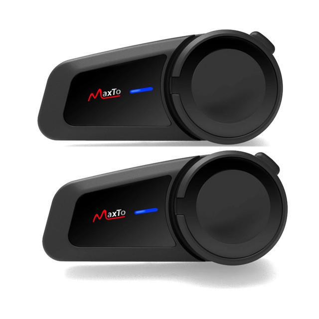Maxto M2 Motorcycle Intercom Helmet Headset 6 Riders Group Talking Intercom FM Radio M2C ...