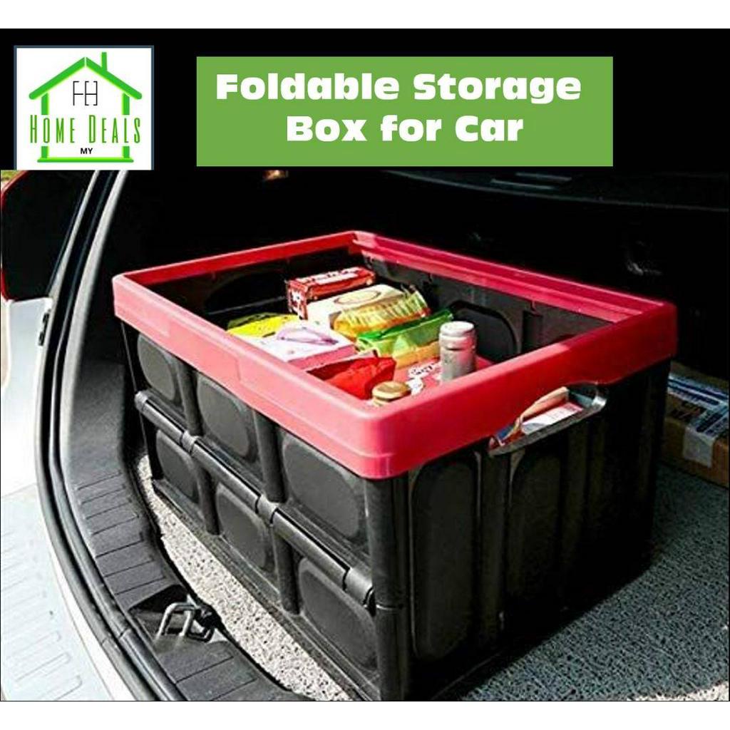 Foldable Storage Bin Stackable Container For Car Indoor Portable Bekas ...
