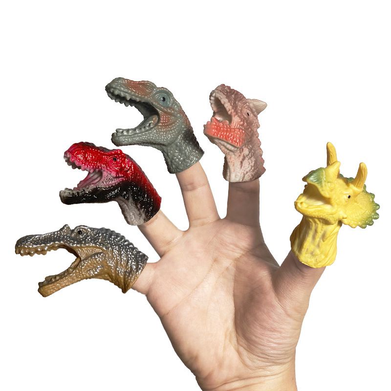 Tyrannosaurus Finger Rex Puppet Toy Realistic Texture And Bright Colors ...