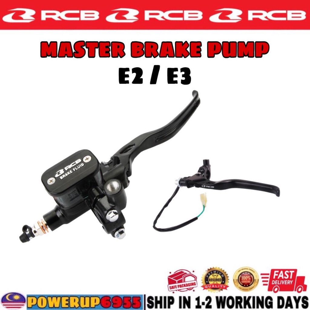 RCB UNIVERSAL MASTER BRAKE BREK PUMP E2 / E3 12.7MM LEFT KIRI RIGHT ...
