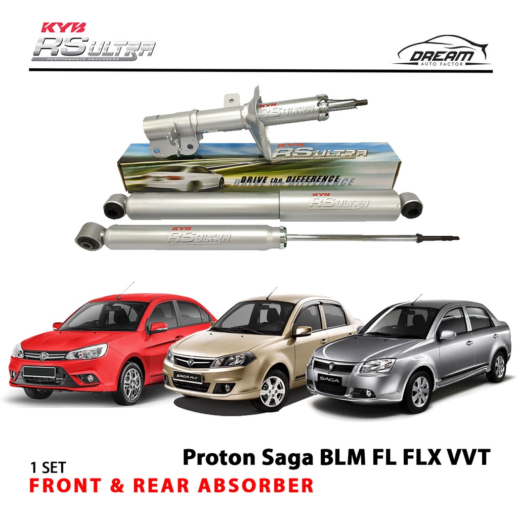 Proton Saga BLM FL FLX VVT Kayaba KYB RS Ultra Front And Rear Absorber ...