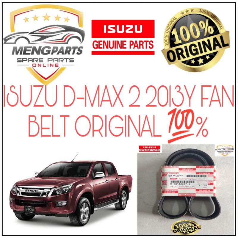 ORIGINAL 💯% ISUZU D-MAX 2 RT50 2013YEAR FAN BELT 7PK1020 8-98132367-0 ...