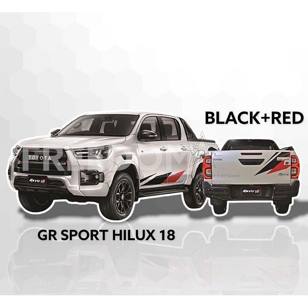 TOYOTA HILUX ORIGINAL DESIGN SIDE BODY STICKER GR SPORT HILUX-18 ...