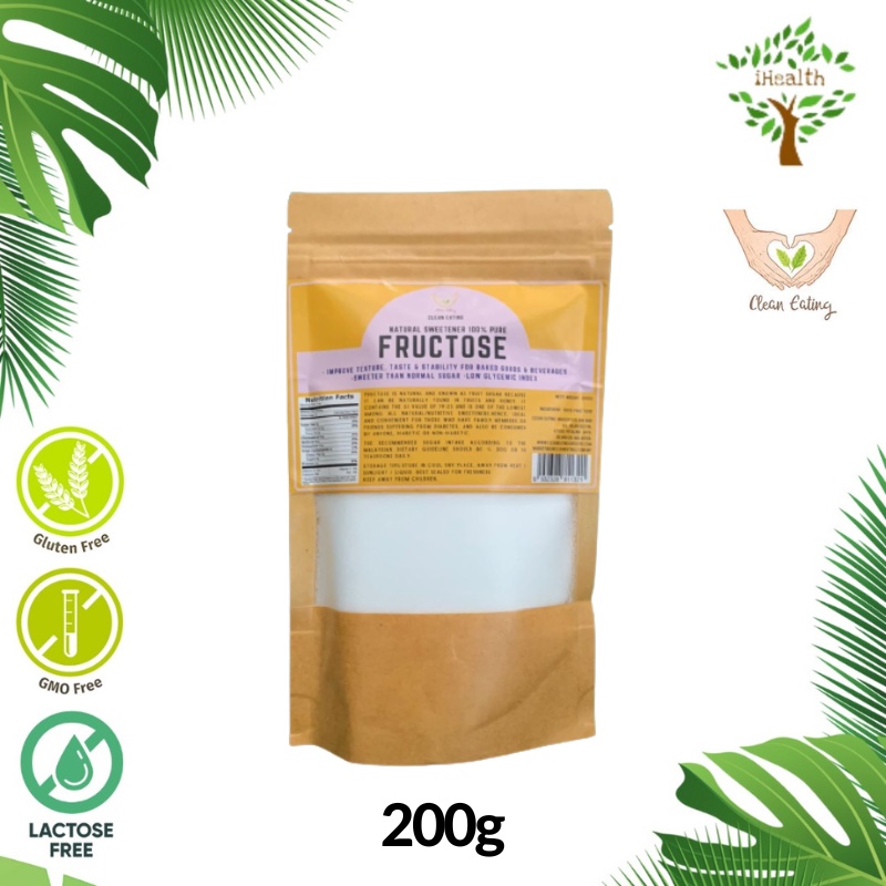 Clean Eating Natural Sweetener Fructose Crystal / Pemanis Asli Kristal ...
