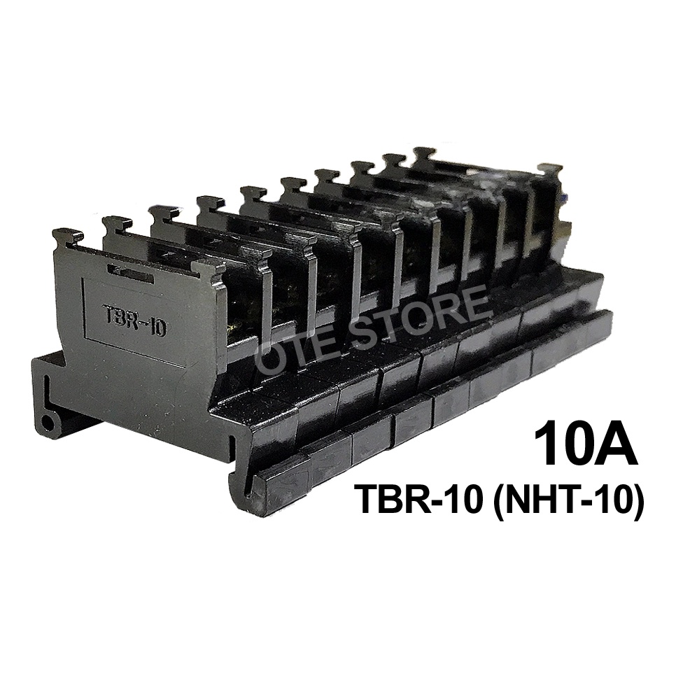 TBR-10-10 / NHT-10-10 10 Poles Type Din Rail Type Terminal Block (10A) | Shopee Malaysia