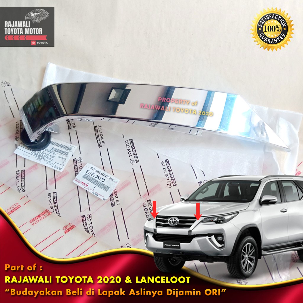 Trim Chrome Radiator Front Fortuner VRZ & SRZ Cover Grill Grill Garnish ...