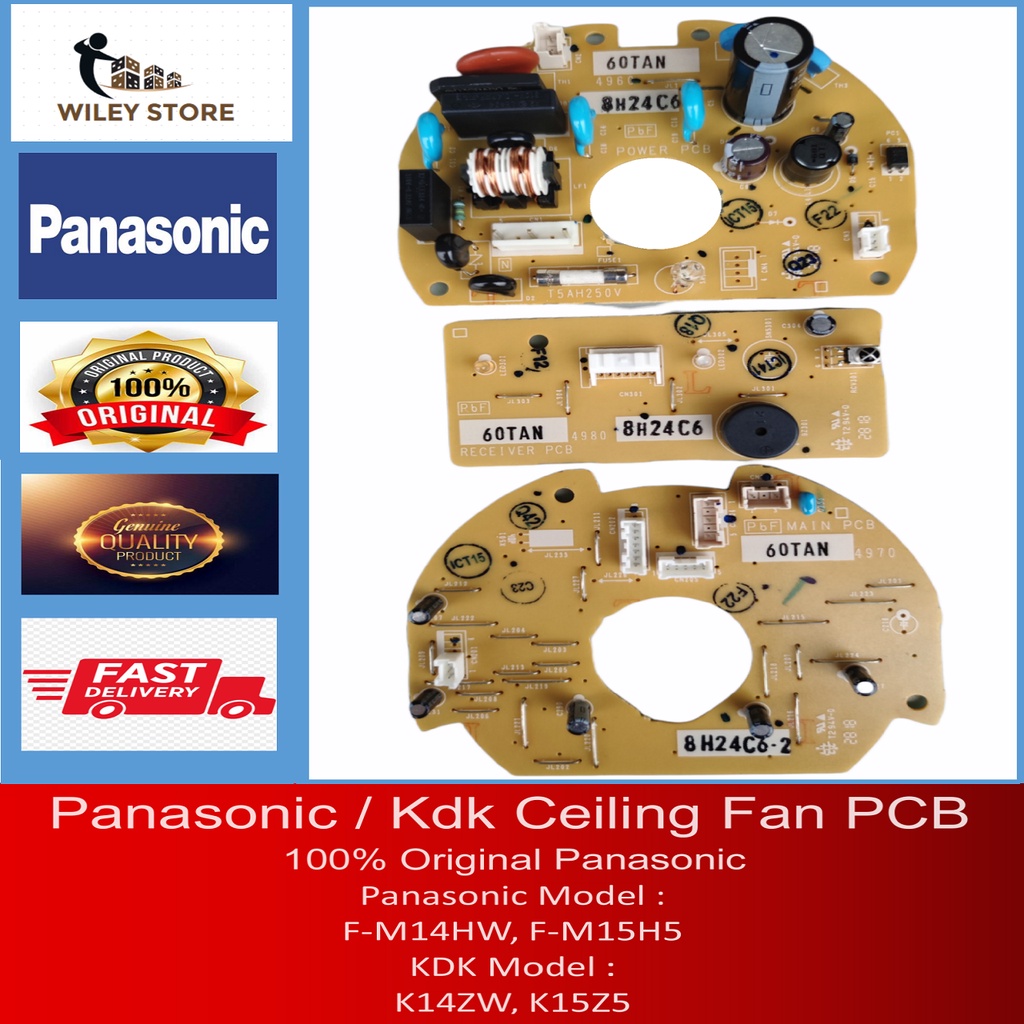 100% GENUINE KDK / PANASONIC Ceiling Fan Pcb Board ORIGINAL for F-M14HW ...