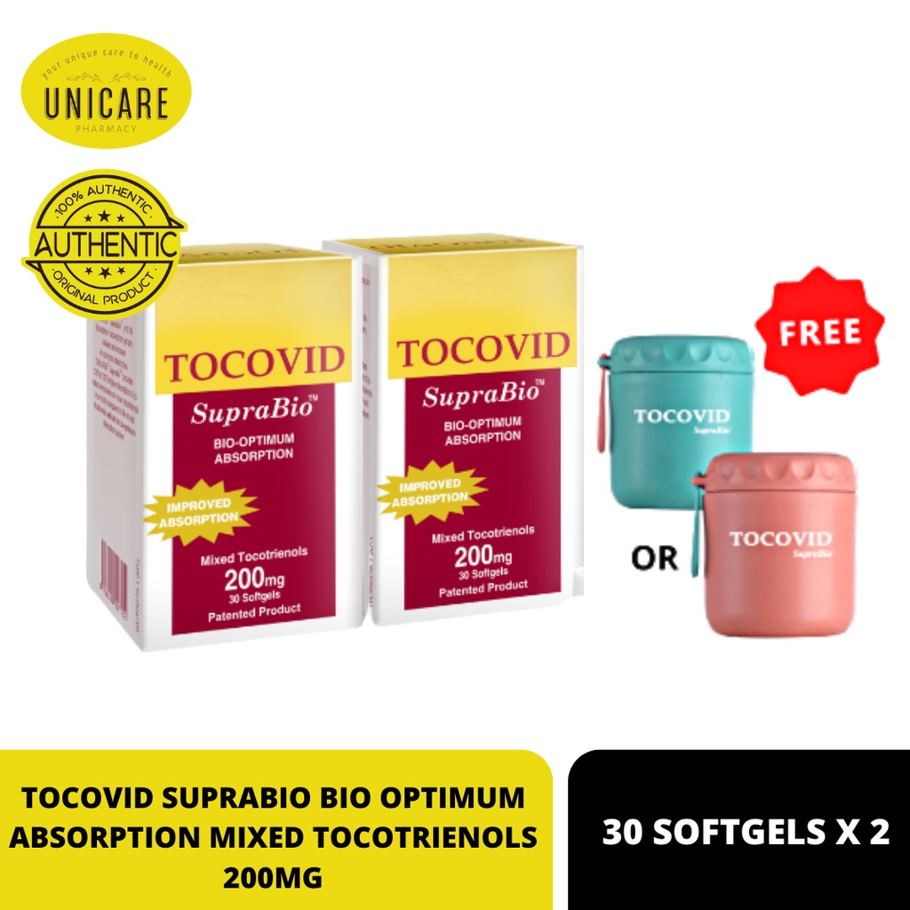 HOVID TOCOVID SUPRABIO BIO OPTIMUM ABSORPTION MIXED TOCOTRIENOLS 200MG ...