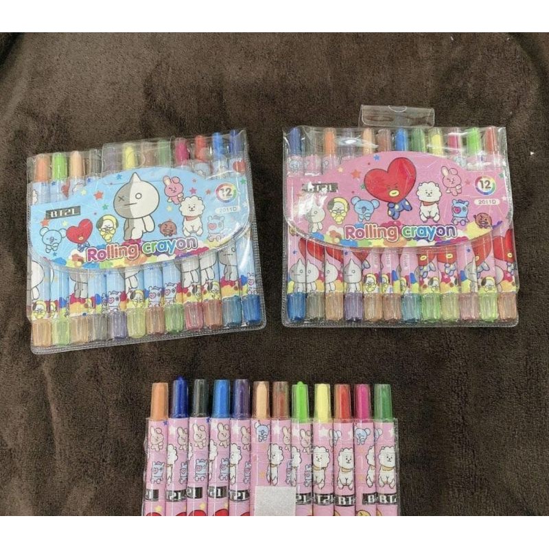 BTS Rotating Crayons / Crayons | Shopee Malaysia