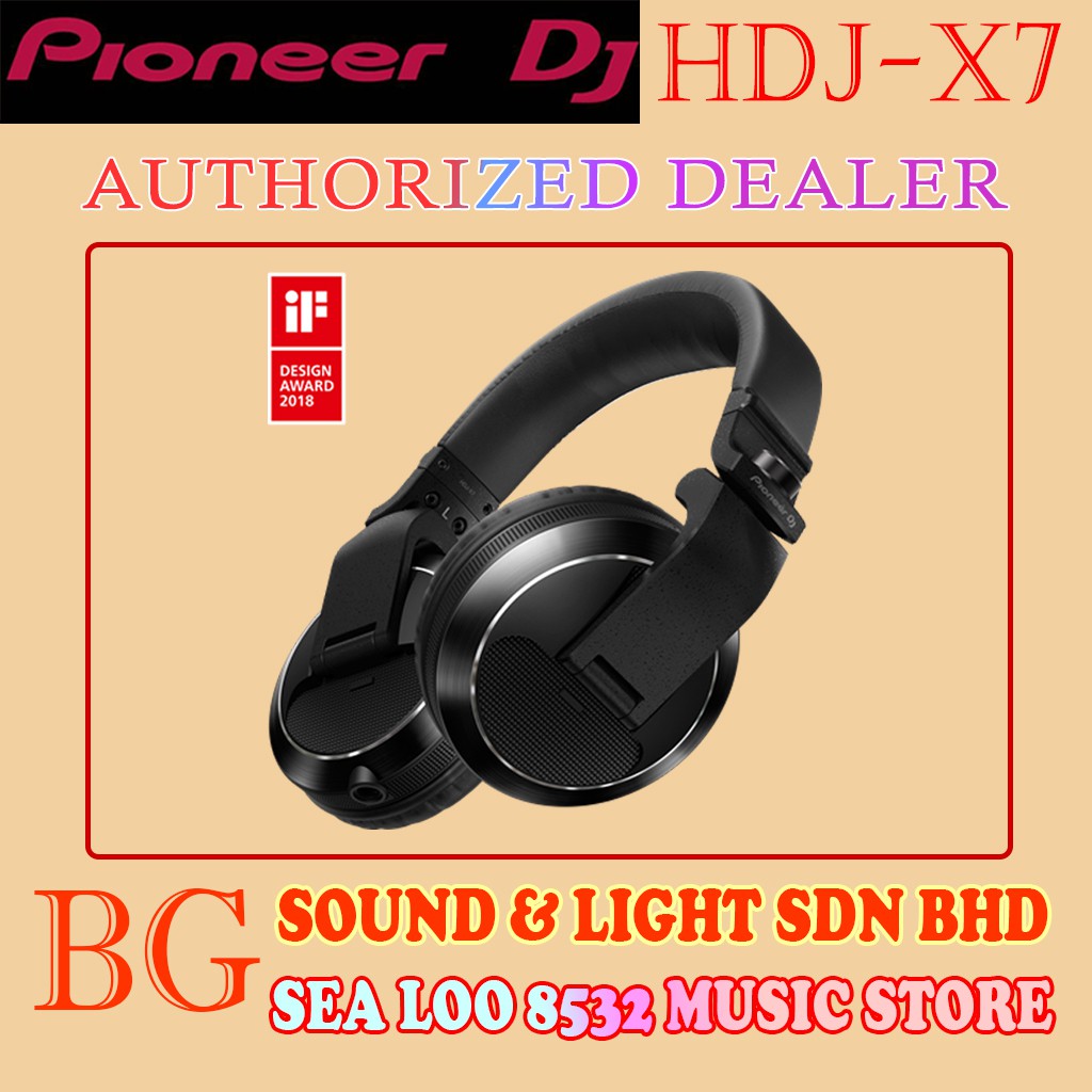 PIONEER HDJ-X7 PROFESSIONAL OVER EAR DJ HEADPHONES (black ) | Shopee ...